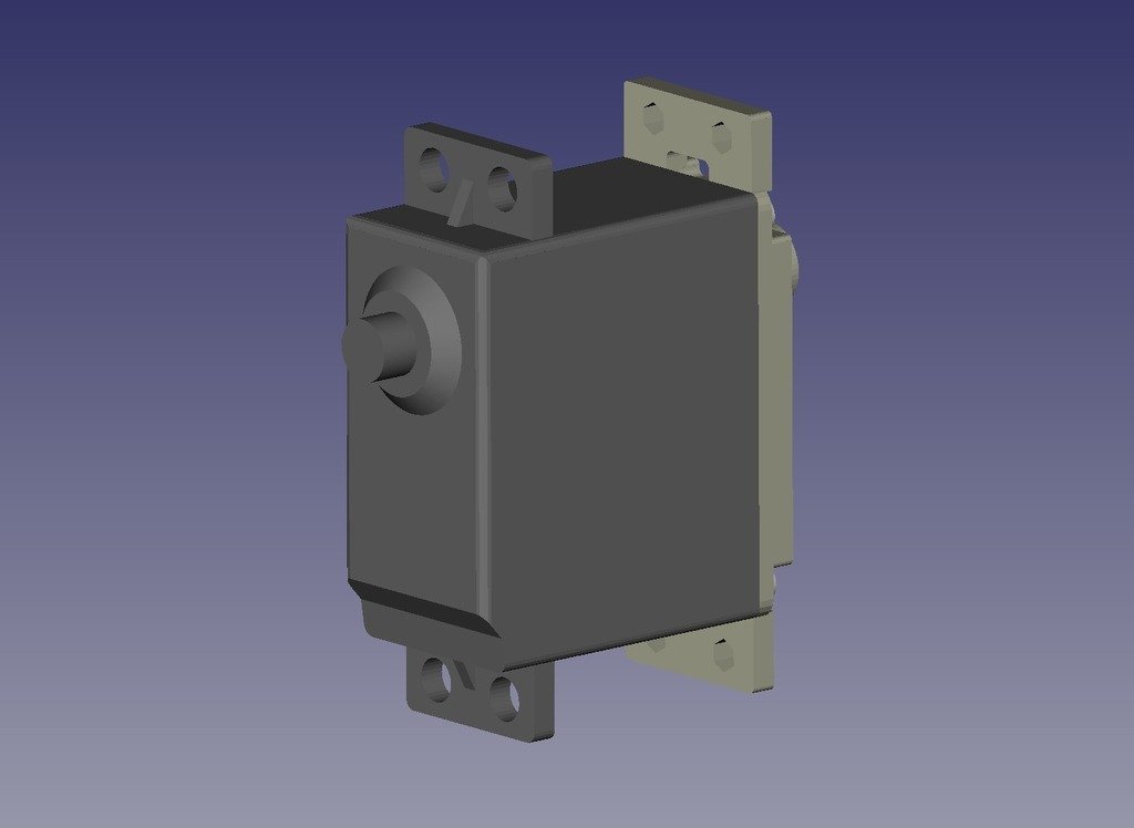 Fichier STL gratuit Couvercle inférieur du servomoteur・Design pour ...