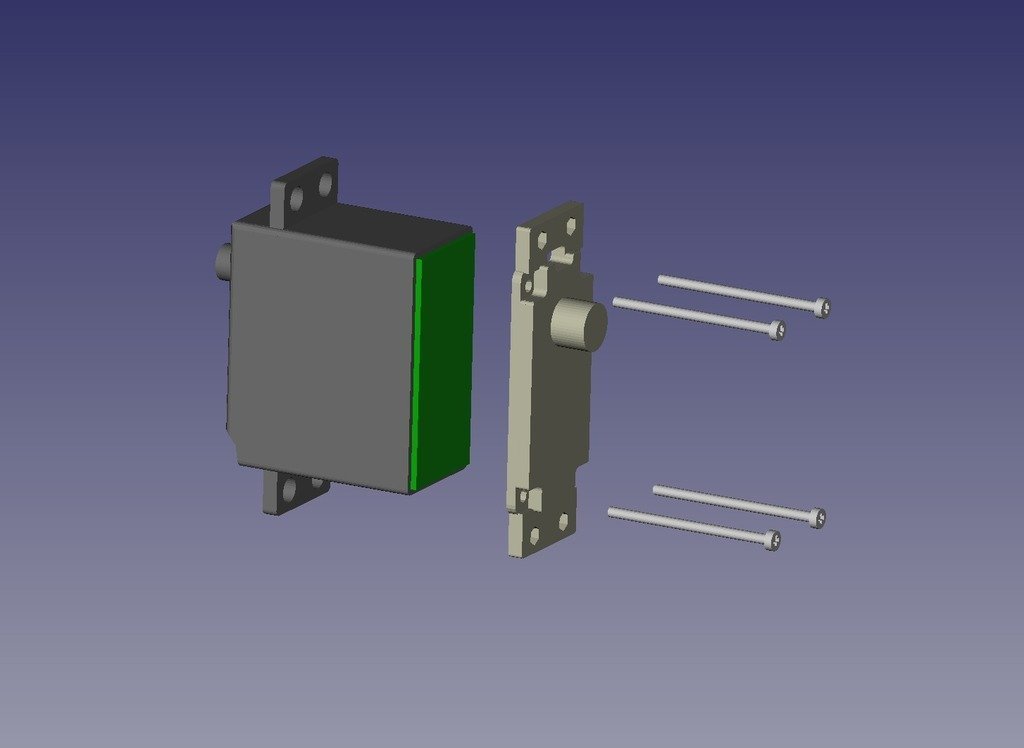 Fichier STL gratuit Couvercle inférieur du servomoteur・Design pour ...