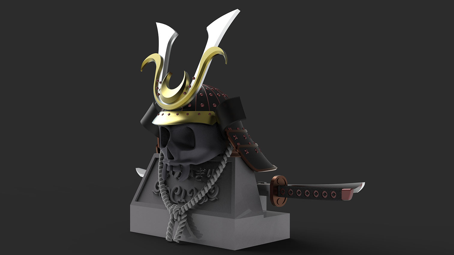 STL file Samurai helmet 🗡️・3D printing model to download・Cults