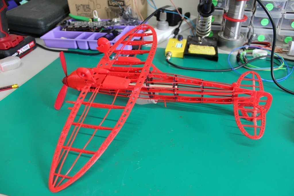 Descargar archivo STL Plano modelo Spitfire para corte láser o ...