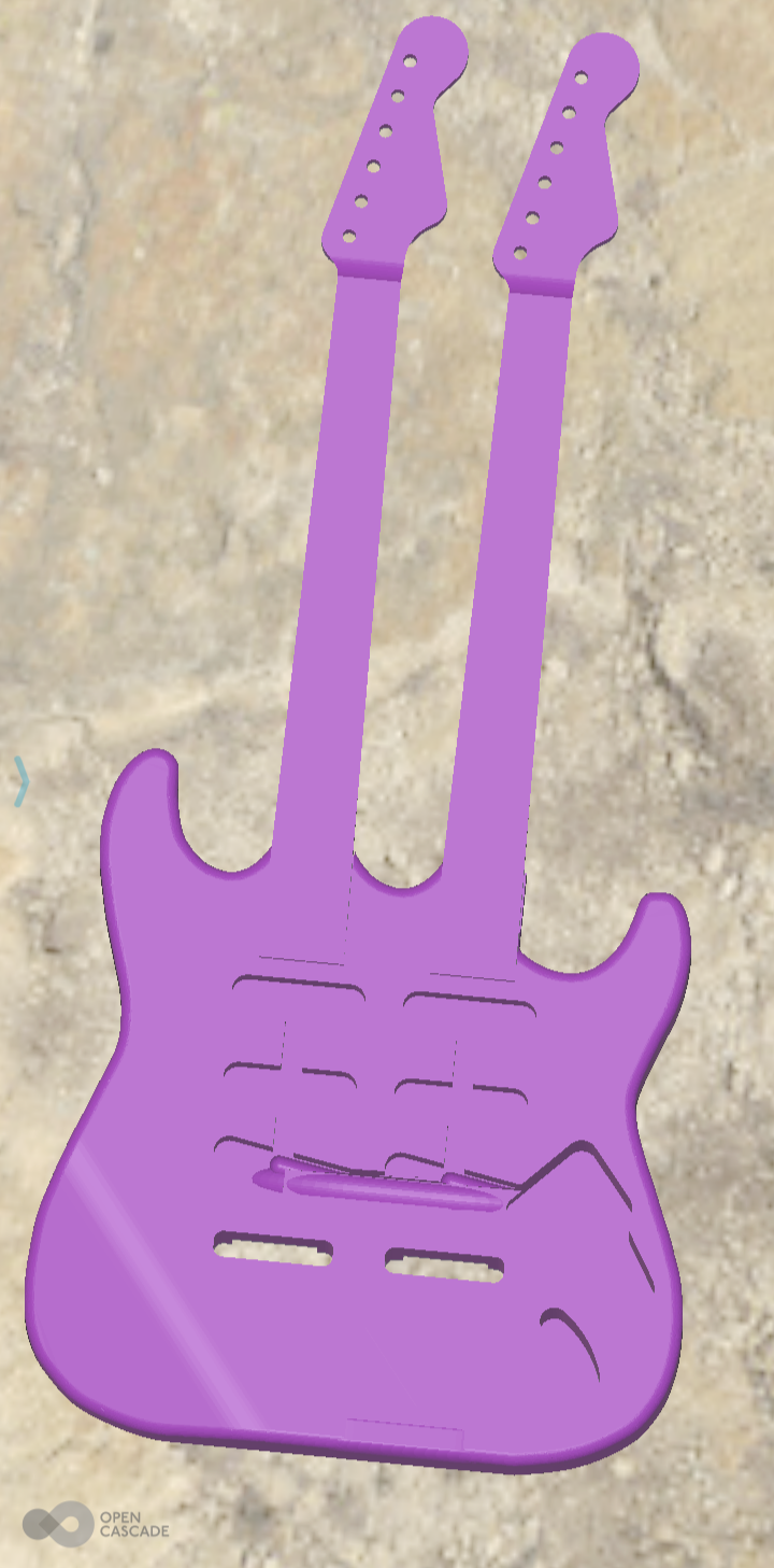 Бесплатный STL файл Double Neck "Ender" Stratocaster Guitar・3D-печатный ...