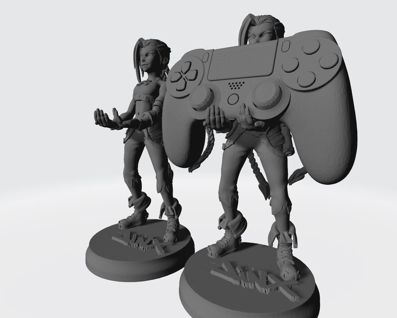 Archivo STL SOPORTE TELEFONO Y JOYSTICK JINX ARCANE League of Legends 🕹 ...