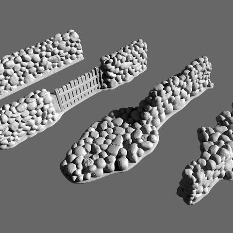 Download free STL file Stone wall ・ Cults