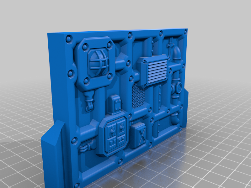 Free 3D file Space dwarf starship walls Free sample 1 🛰・3D printing ...