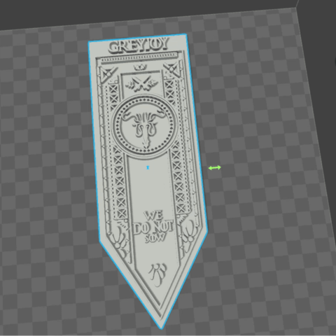 Download 3D printer templates Greyjoy house banner, throne game ・ Cults
