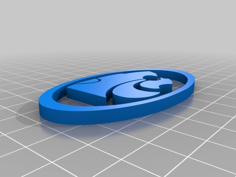Free STL file Kansas State KSU Logo Oval・3D print design to download・Cults