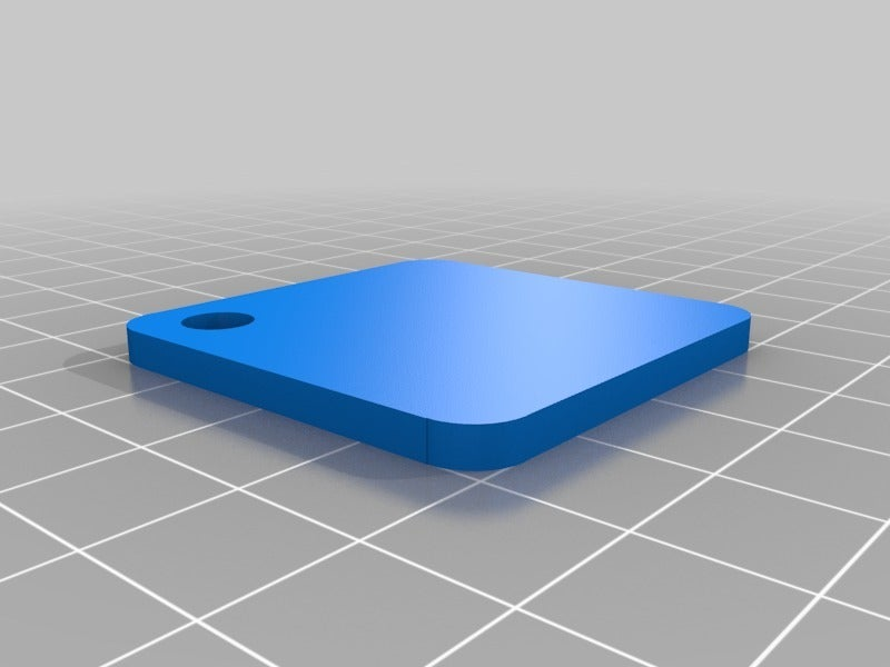 Free STL file square key ring・3D print design to download・Cults