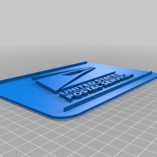 Download free 3D printing templates USPS Logo on Square Plate ・ Cults