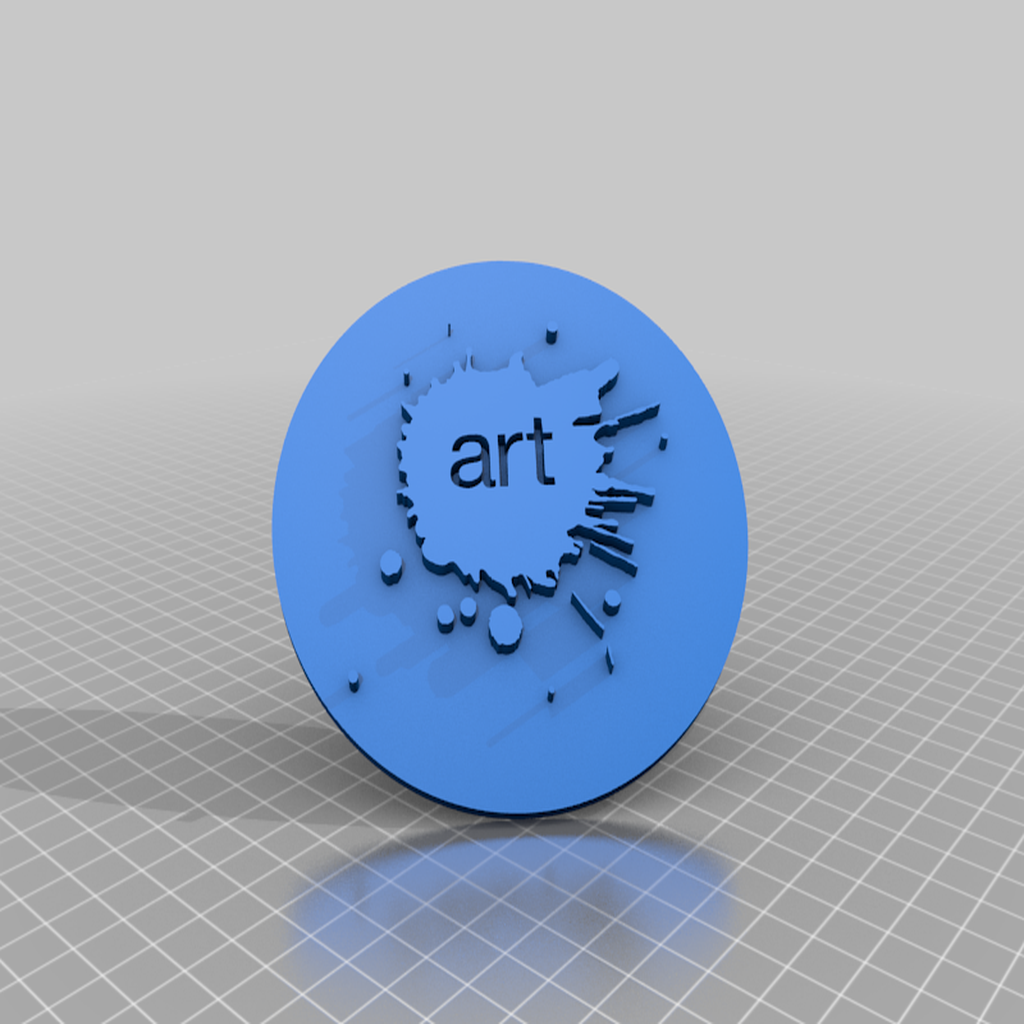 Free STL file Art Splash 🎨・Template to download and 3D print・Cults