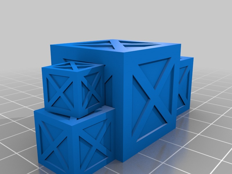 Free 3D file Crate Stacks=1, Crate Stacks=2, Crate Stacks=3・3D printer ...