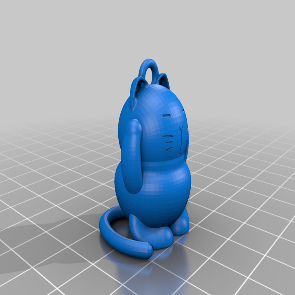 Free STL file Cat keychain・3D print design to download・Cults