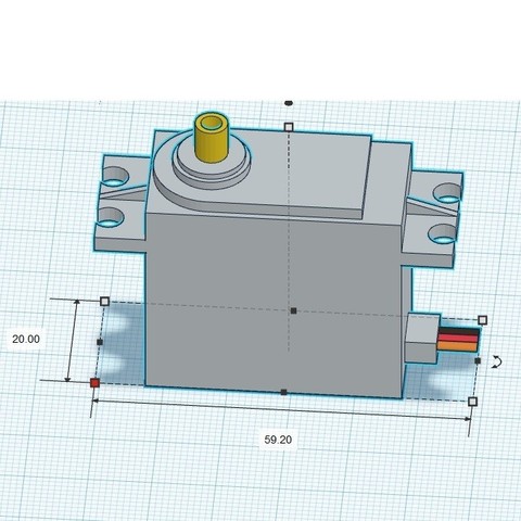 Télécharger fichier STL Servo standard 20*40 mm • Plan imprimable en 3D ...