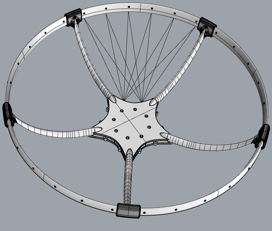 STL file Paramotor Cage Paraglider - Seperate Parts to print on small ...