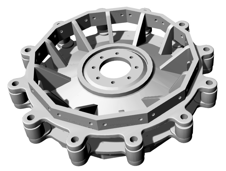 STL file driving wheel ww2 tank・3D print design to download・Cults