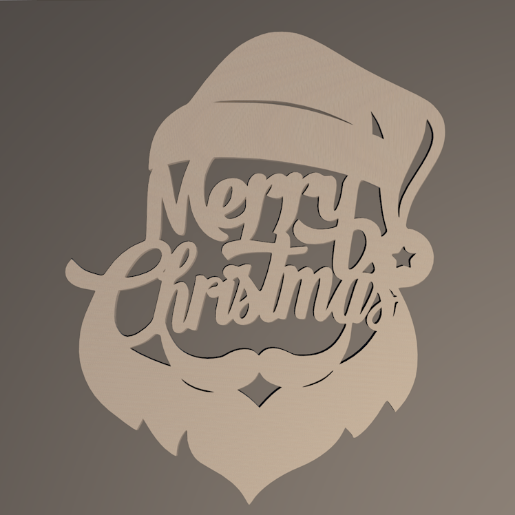 STL file Merry Christmas - DXF und STL file・3D printing design to ...