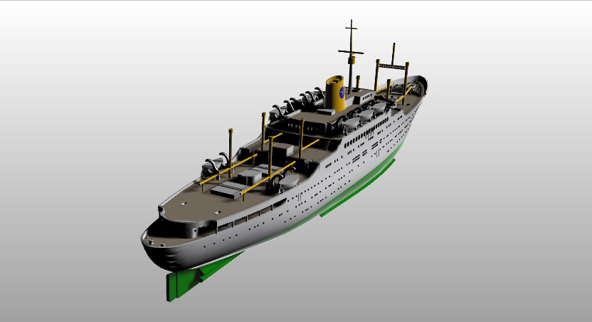 STL file SS Stockholm ocean liner・Template to download and 3D print・Cults