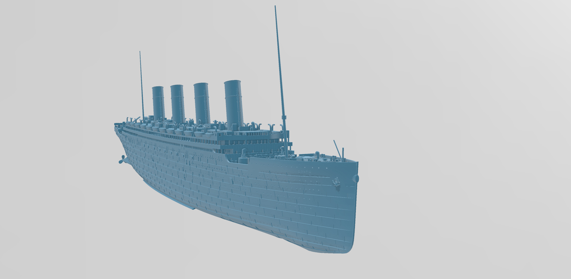 STL file White star Line RMS Olympic, Titanic's sister scale model ⭐・3D ...