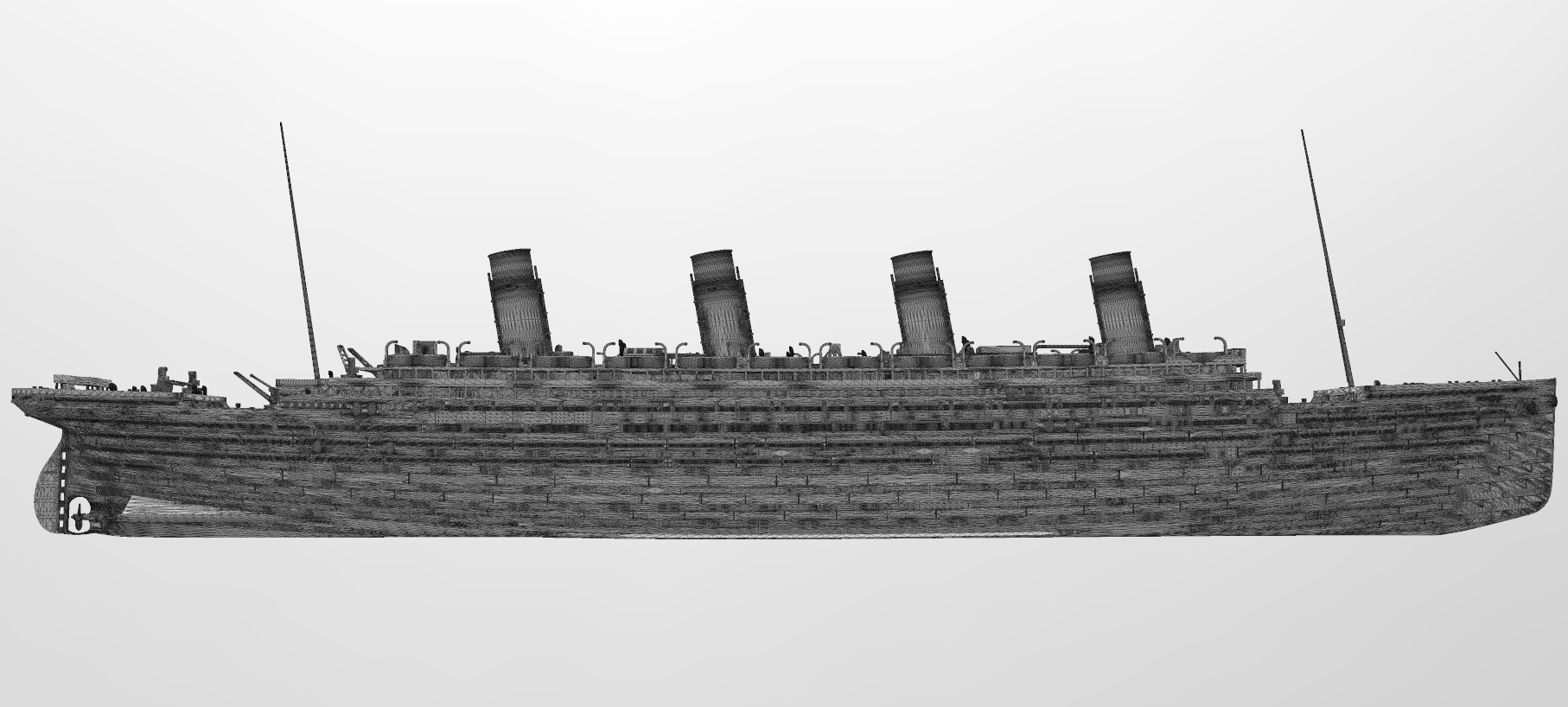 STL file White star Line RMS Olympic, Titanic's sister scale model ⭐・3D ...