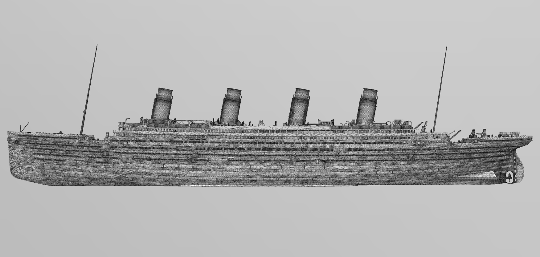 STL file RMS Titanic and iceberg scale model 🚢・Model to download and 3D ...