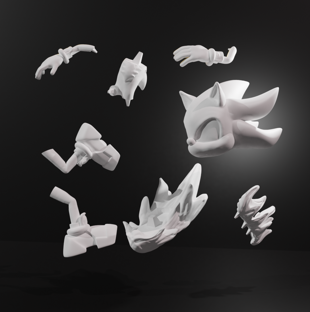 STL file SHADOWN RUN SONIC HEDGEHOG 3D print model 🏃・3D printable model ...