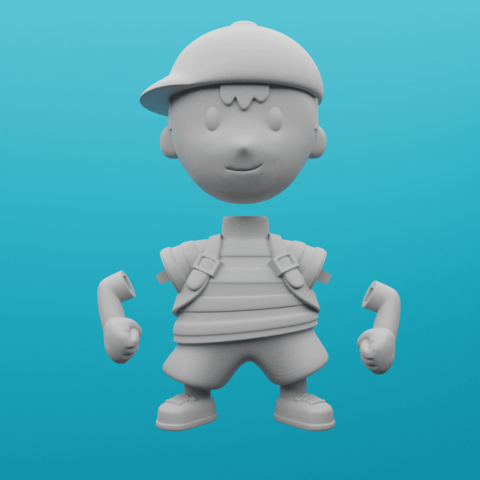 Download STL file EarthBound/Mother2 Ness Figure • 3D printing design ...