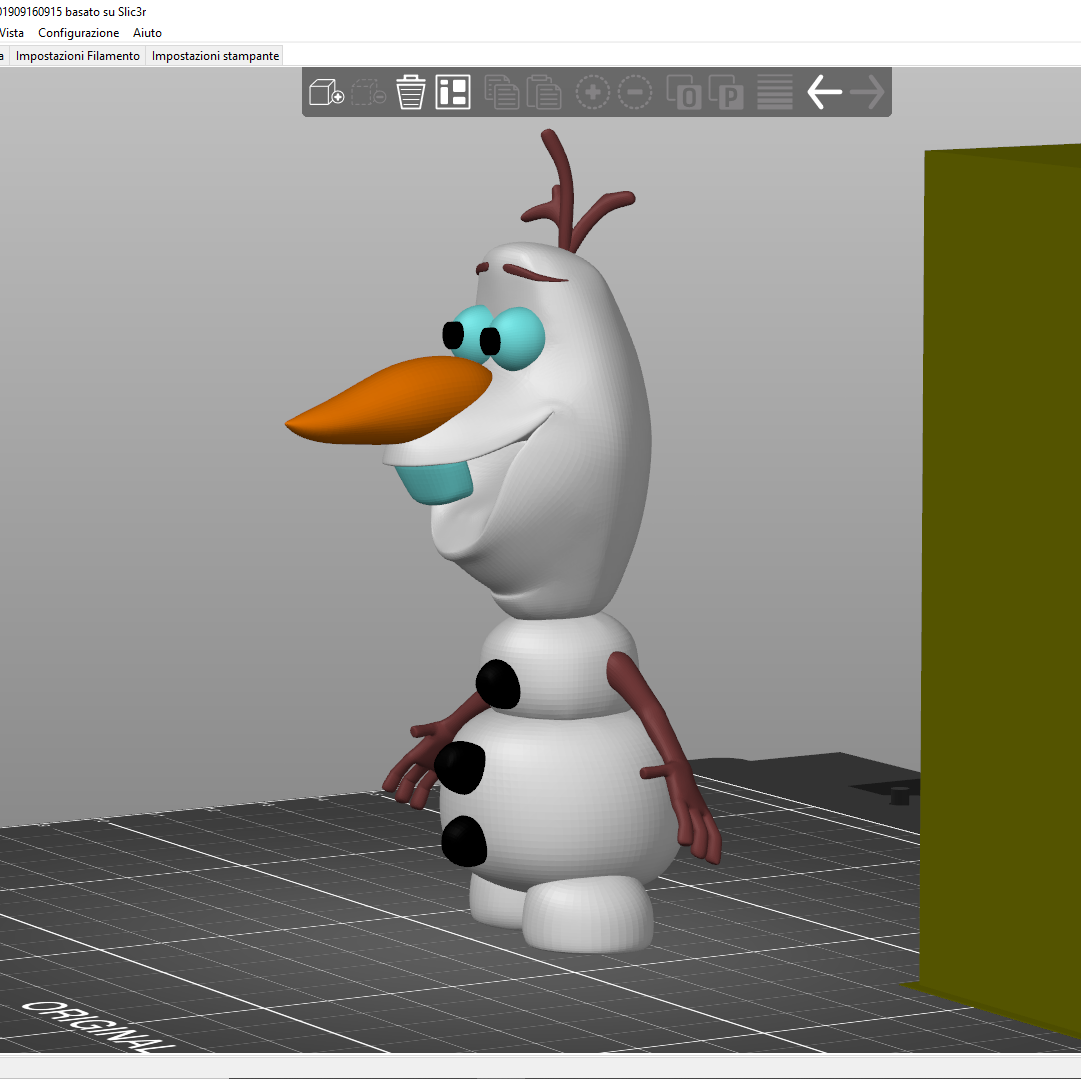 Free STL file Olaf multicolor・3D printer design to download・Cults