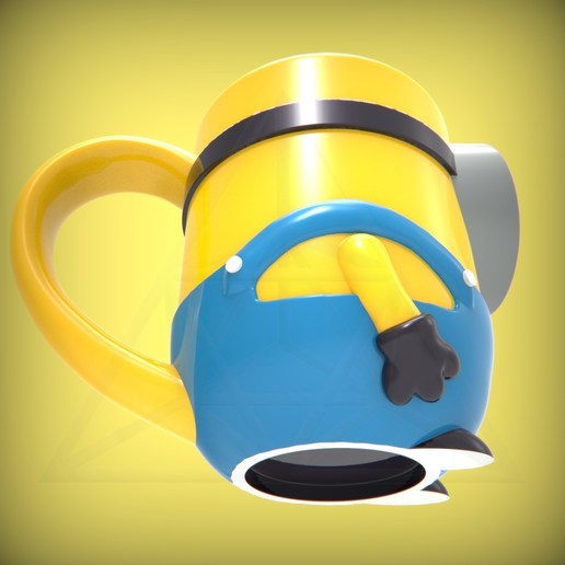 Descargar archivo STL Taza Minion • Plan imprimible en 3D ・ Cults