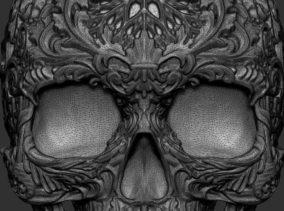 STL file Skull ornamental 3D print model 💀・3D printing idea to download ...