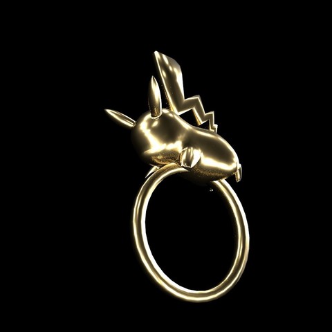 Download 3D printing files Pikachu Pokemon Ring ・ Cults