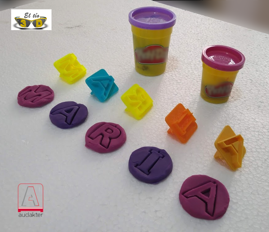 Free STL file FREE - CLAY MOLD - PLASTILINA - LETTERS OF "MARIA"・Design ...