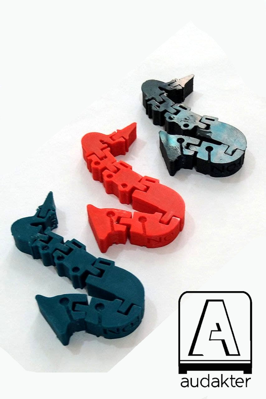 STL file FLEXI 3D SAXOPHONE - KEY CHAIN・Design to download and 3D print ...