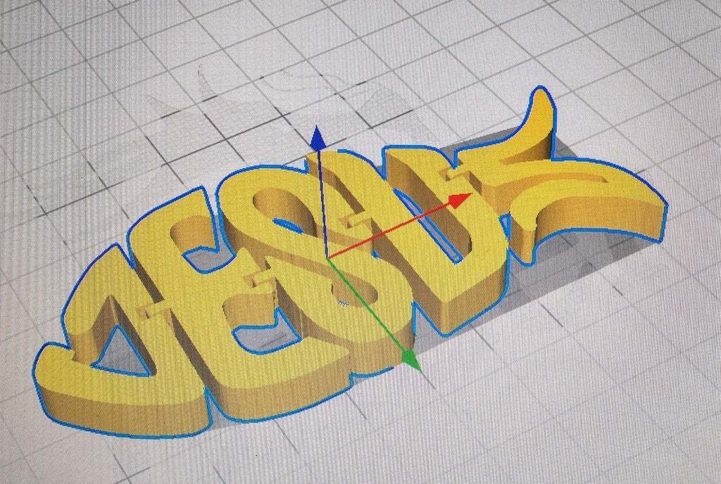 Бесплатный STL файл БЕСПЛАТНО - Флекси-логотип Иисуса・Дизайн 3D ...