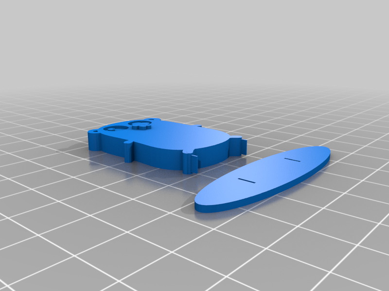 Fichier STL gratuit Gopher Go Golang・Plan pour impression 3D à ...