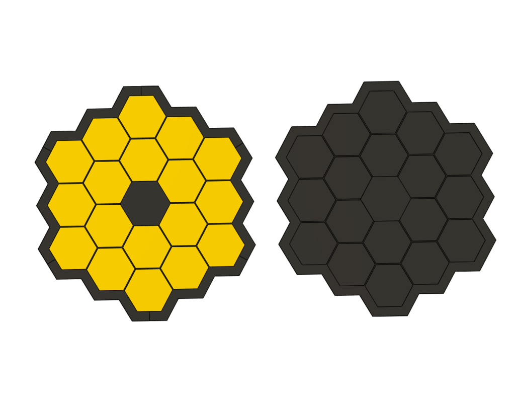 Fichier 3D gratuit James Webb Mirror Wall Art・Design à télécharger et à ...