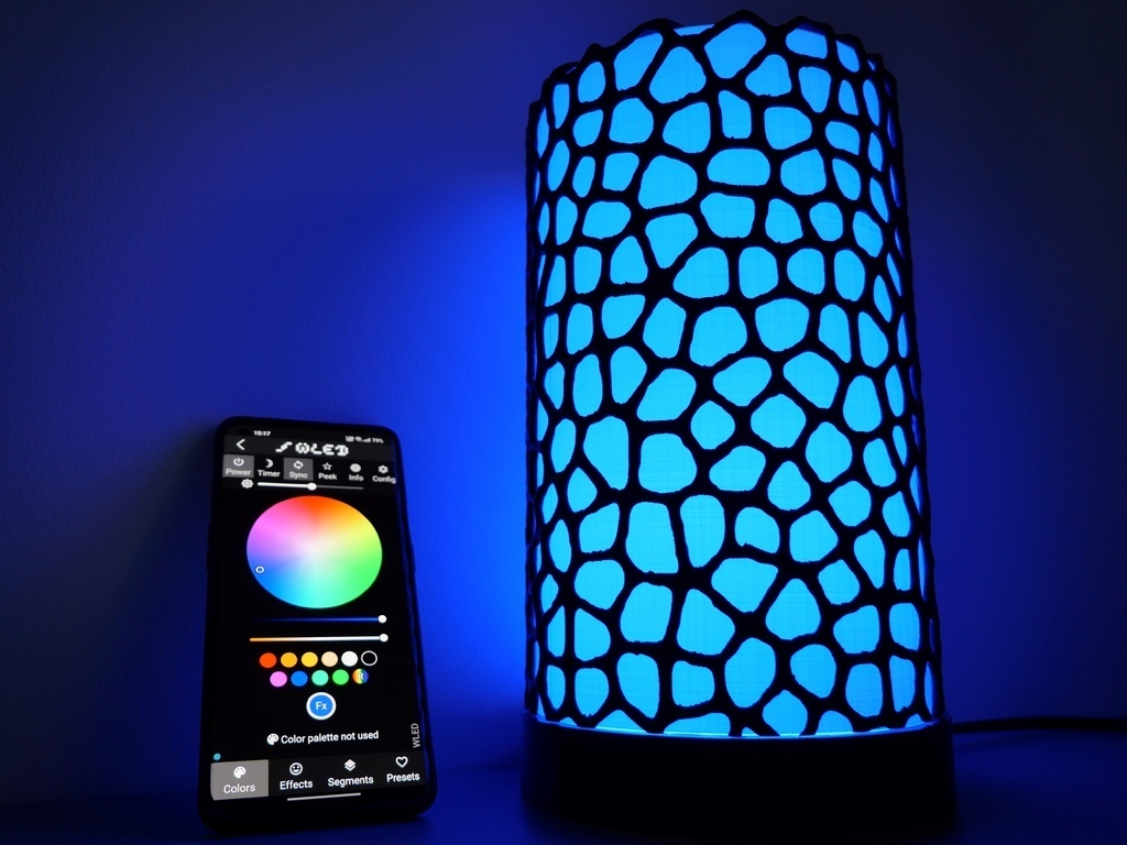 Free 3D file RGB Voronoi Lamp (WLED)・3D printing design to download・Cults