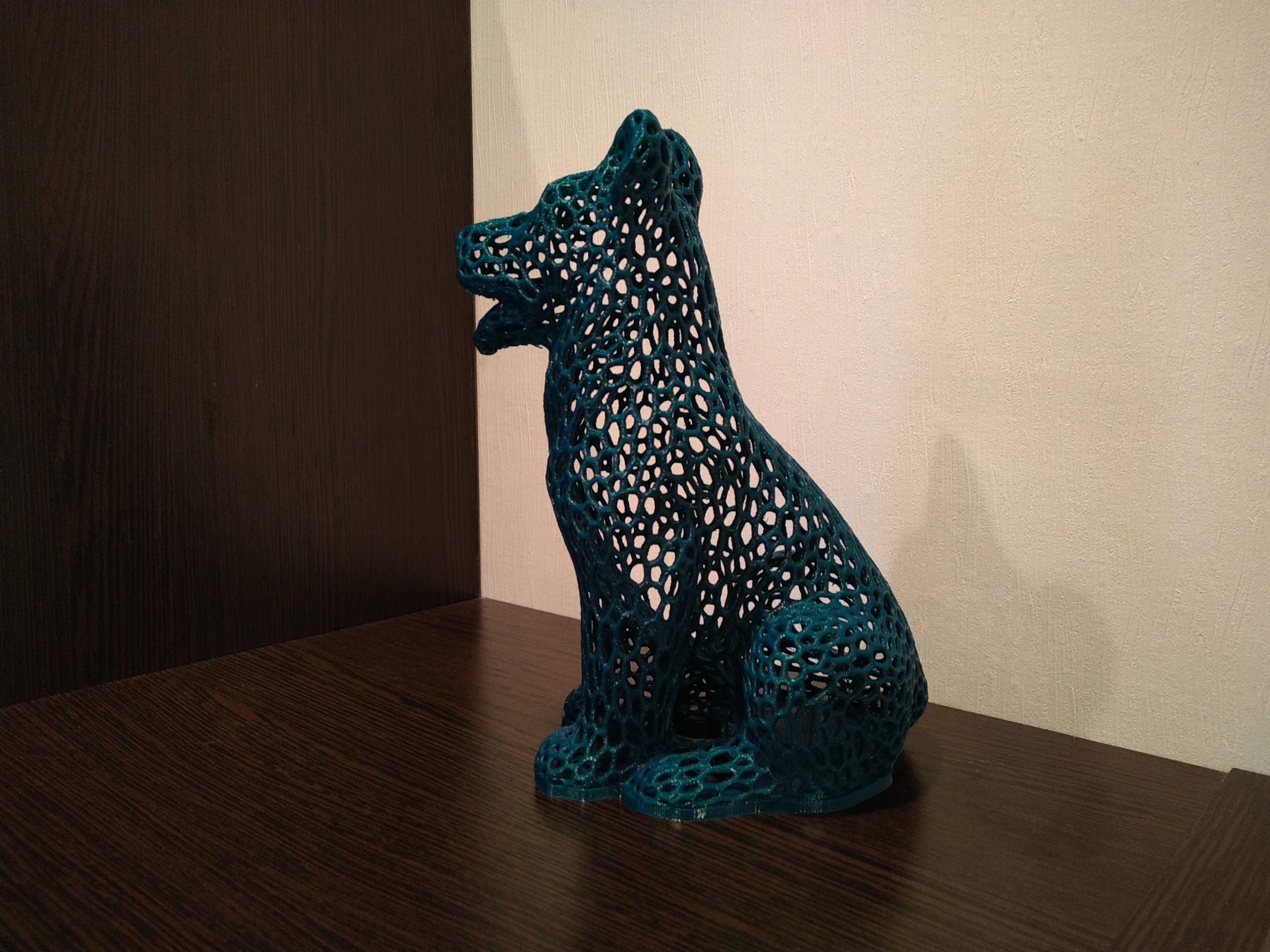 STL file Dog Voronoi 🐕・3D print design to download・Cults
