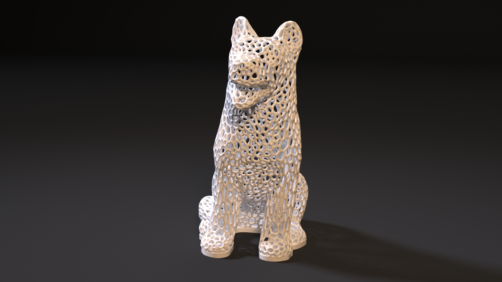 STL file Dog Voronoi 🐕・3D print design to download・Cults