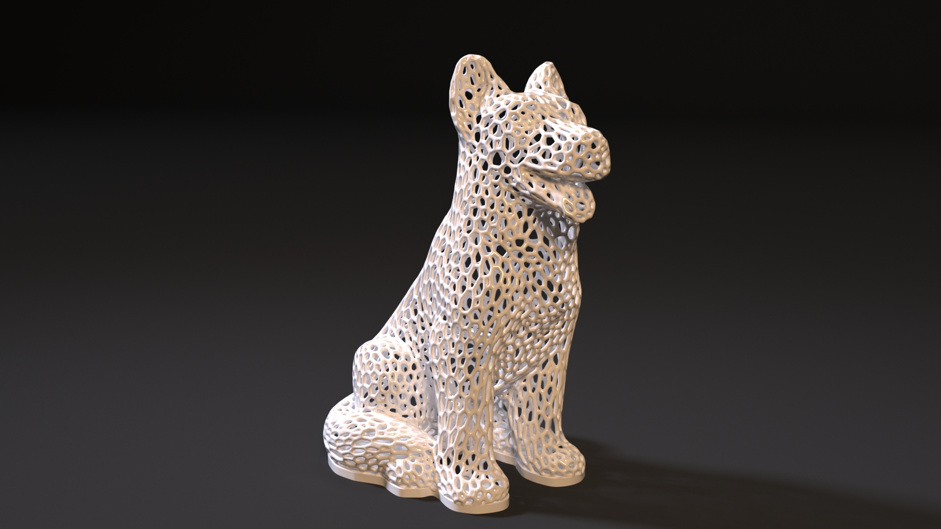 STL file Dog Voronoi 🐕・3D print design to download・Cults