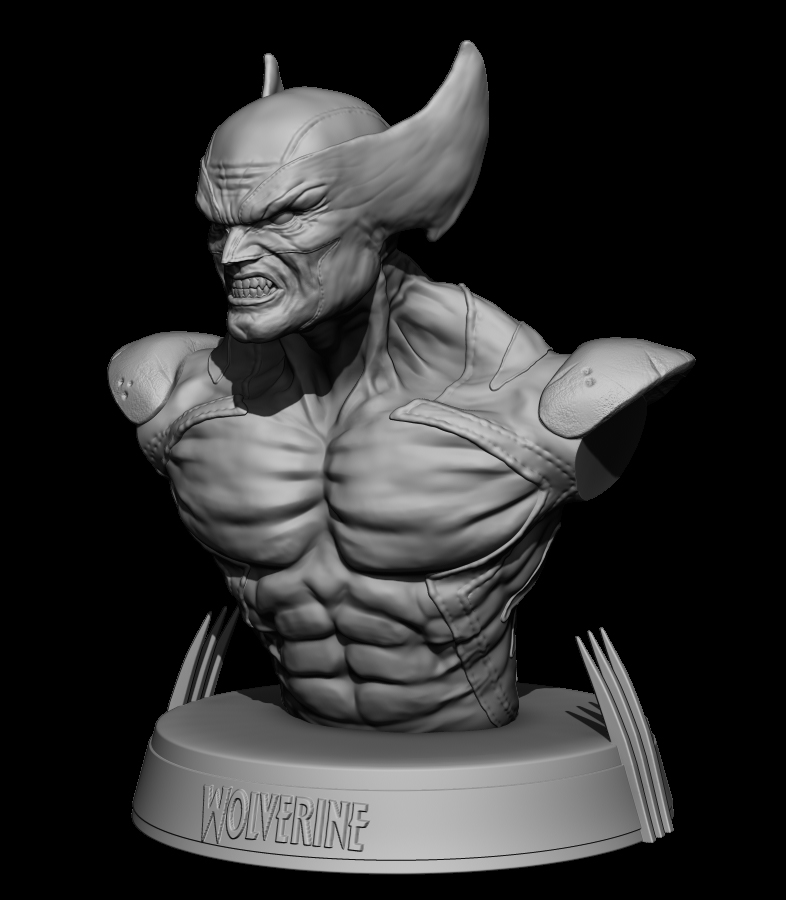 STL file Wolverine bust 3d print・3D printable model to download・Cults