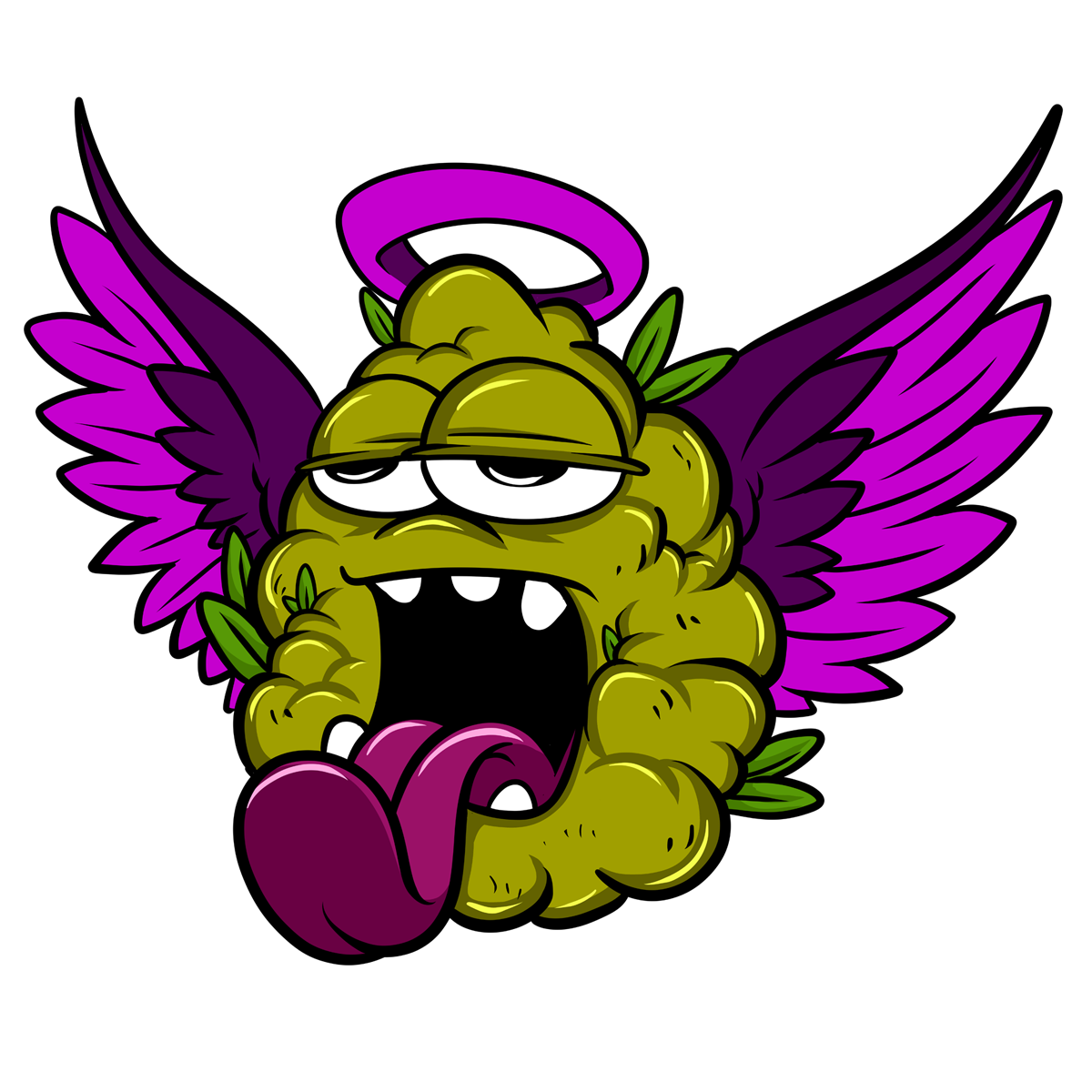 STL file weed-wings keychain・3D printable model to download・Cults