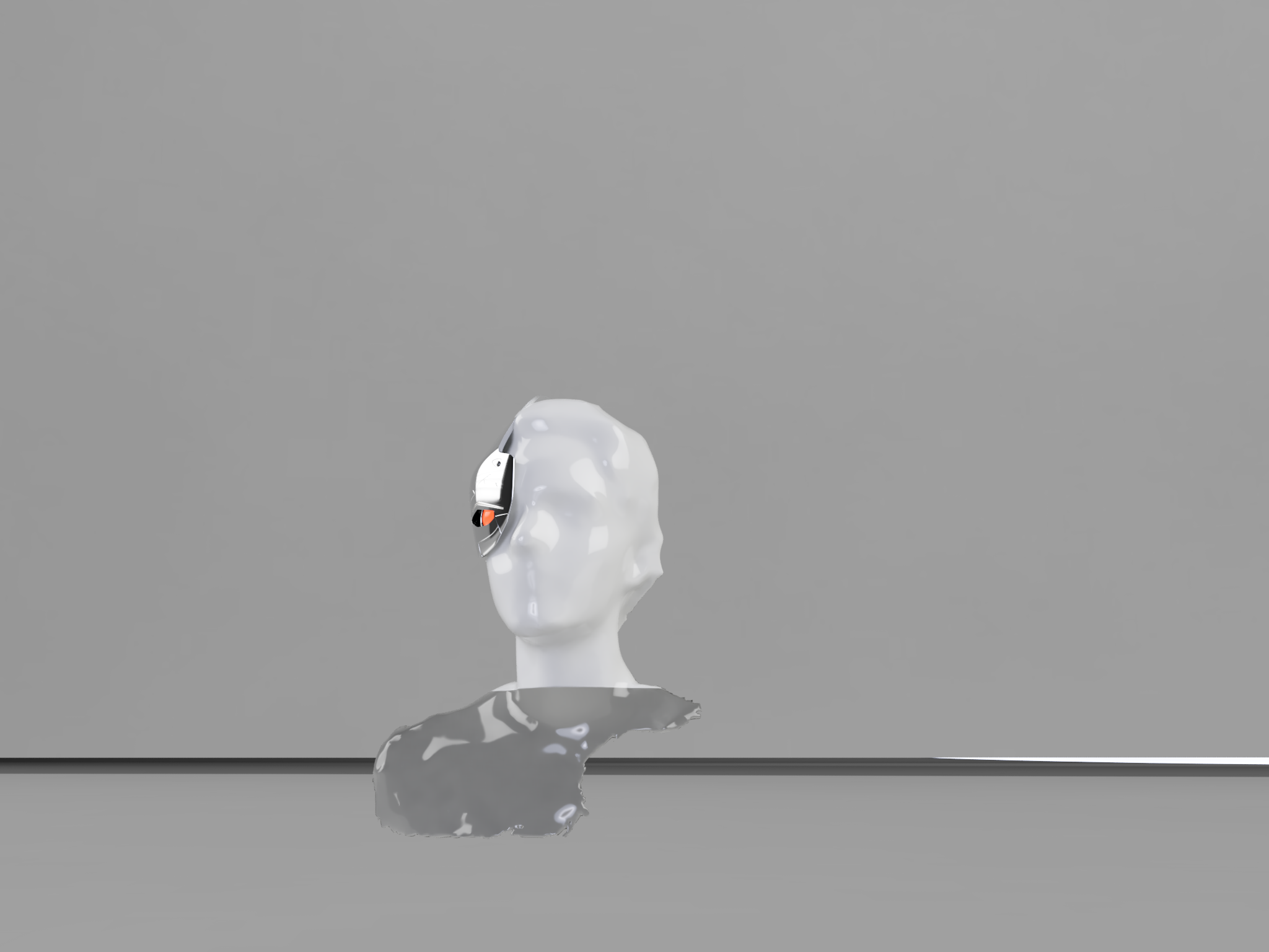 STL file Cyborg cybernetic head piece DOOM PATROL 🦸・3D print object to ...