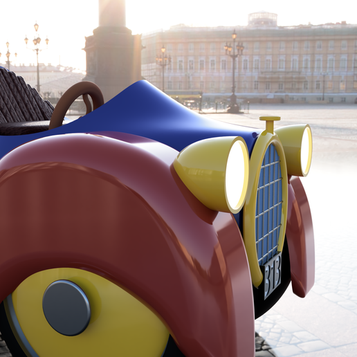 Download OBJ file 313 DonaldDuck car • 3D print template ・ Cults