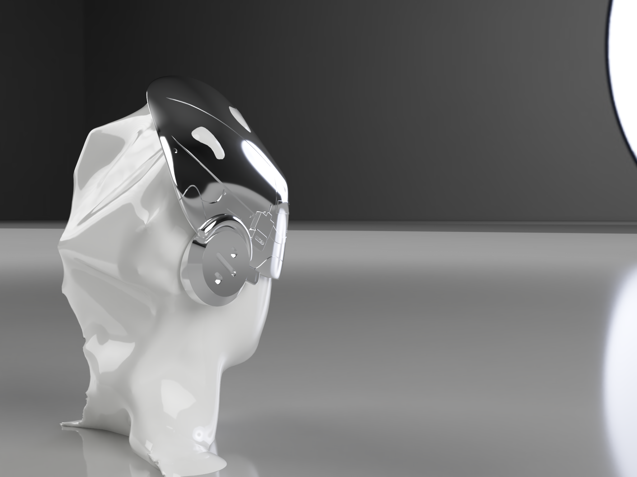 STL file Cyborg cybernetic head piece DOOM PATROL 🦸・3D print object to ...