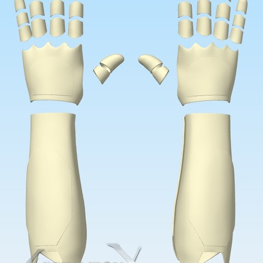 Download STL file Cybernetic arms (advanced print) • 3D printable model ...