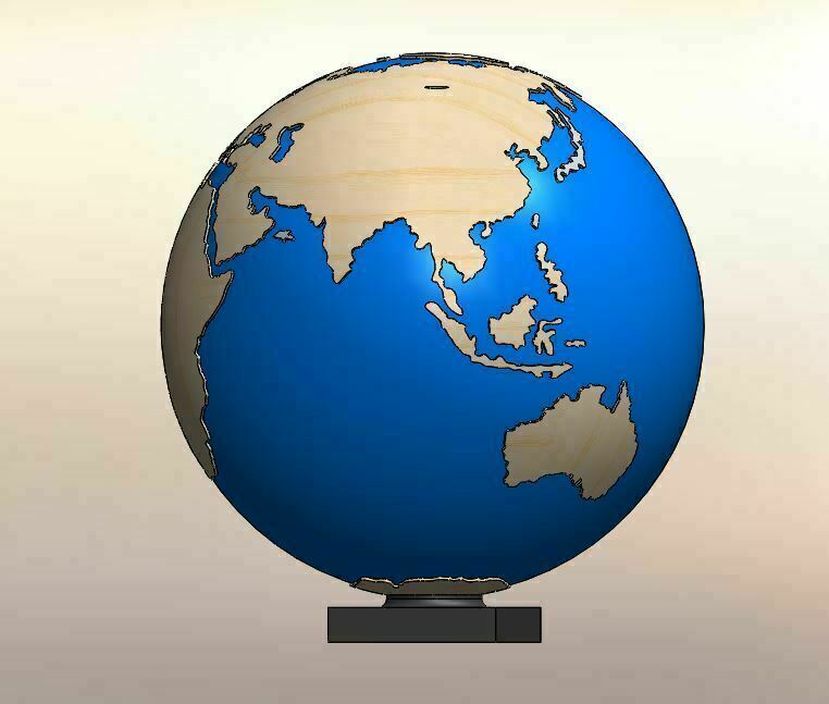 STL file TERRACE GLOBE with base・3D printable model to download・Cults