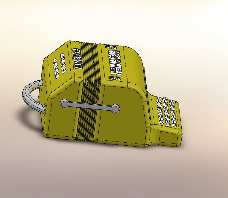 STL file HOHNER CORONA 3 ACCORDION KEY CHAIN 🪗・3D printable design to ...