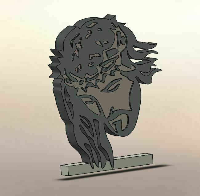STL file Face of Jesus with thorns・3D printing template to download・Cults