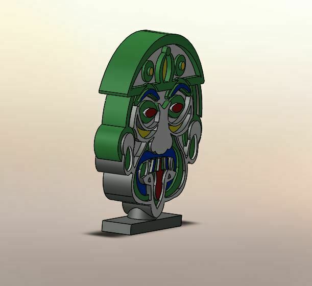 STL file AZTECA MASK・Model to download and 3D print・Cults