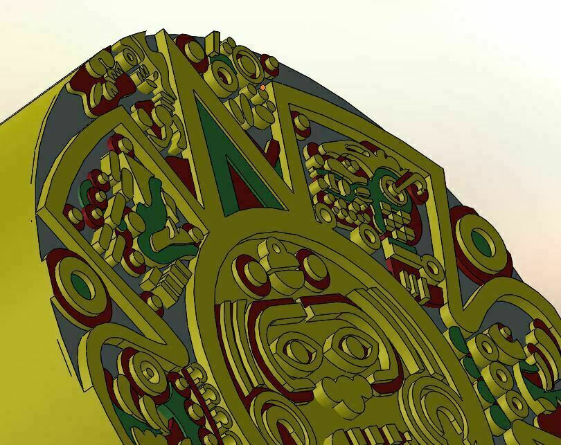 STL file Aztec Calendar・3D printing idea to download・Cults