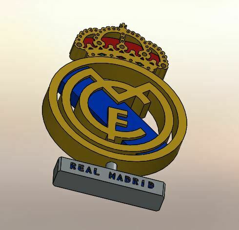 STL file REAL MADRID, DESK DECORATION・3D printing template to download ...